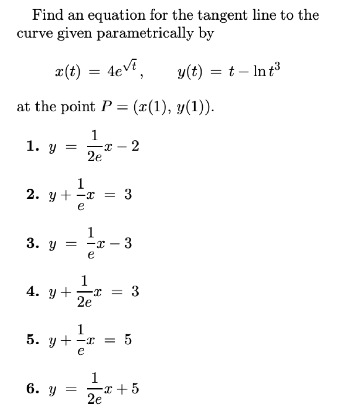 Solved Find an equation for the tangent line to thecurve | Chegg.com