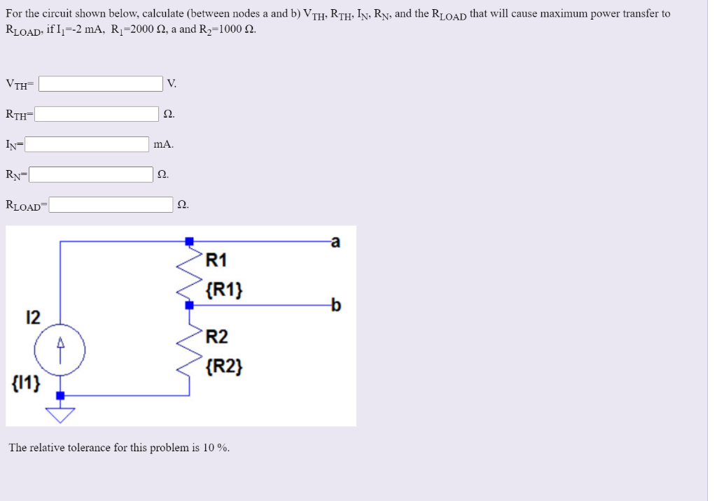 Solved For the circuit shown below, calculate (between nodes | Chegg.com
