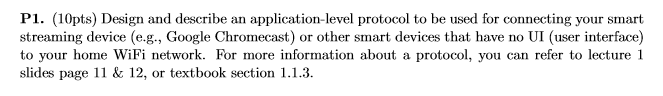 Design and describe an application-level protocol. | Chegg.com