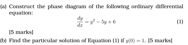 Solved (a) Construct the phase diagram of the following | Chegg.com