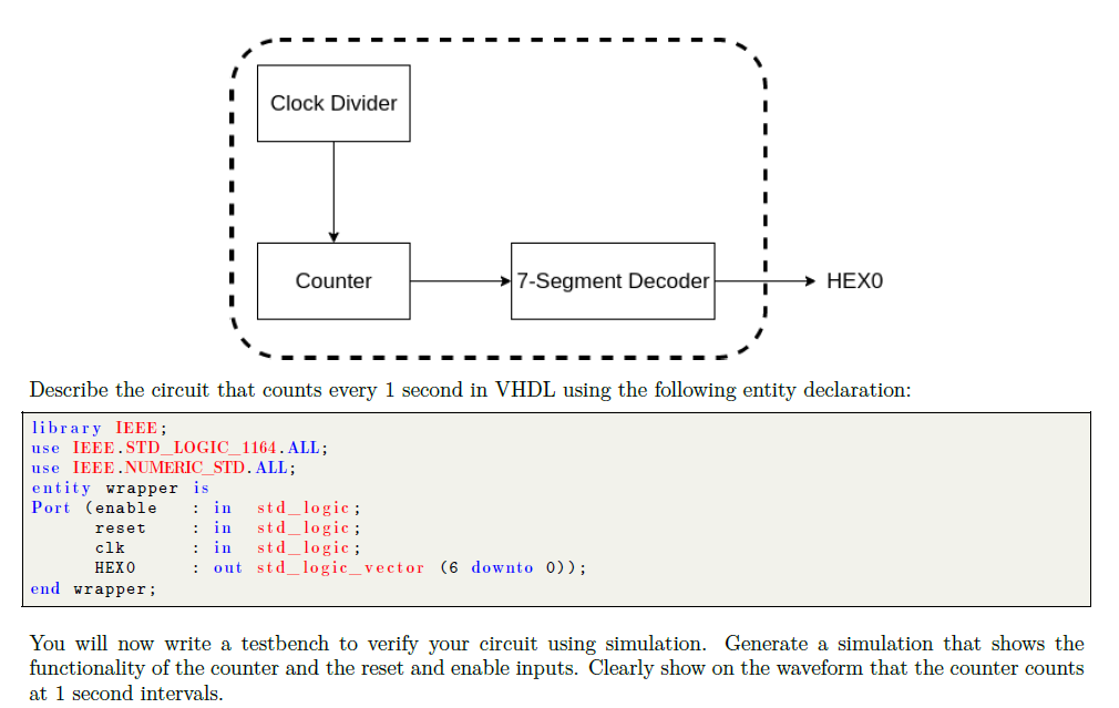 Can Somebody Help Me Build A Wrapper Code In Vhdl For 