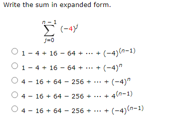 Solved Write the sum in expanded form. | Chegg.com