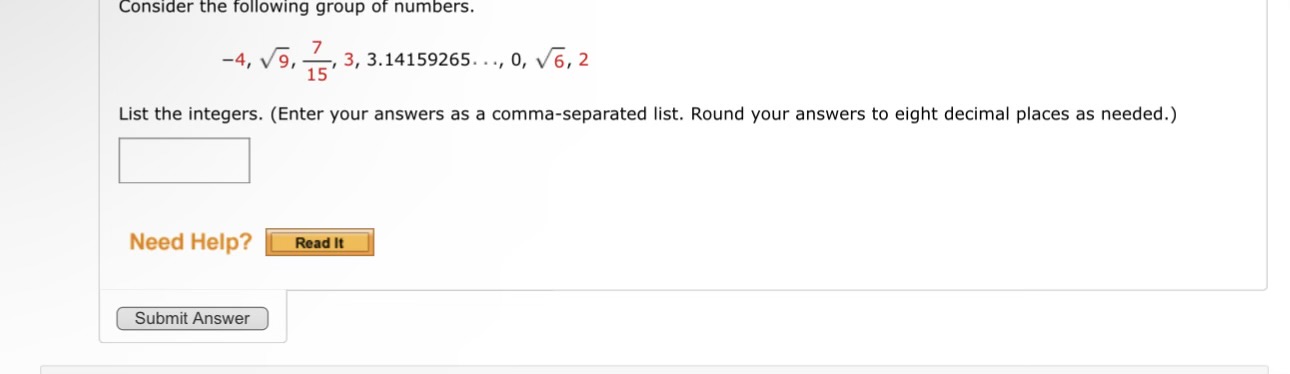 Solved Consider the following group of | Chegg.com