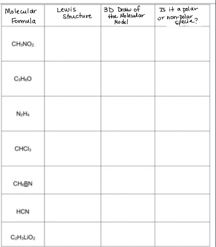 Solved Molecular Lewis Structure 3D Draw of the Molecular | Chegg.com