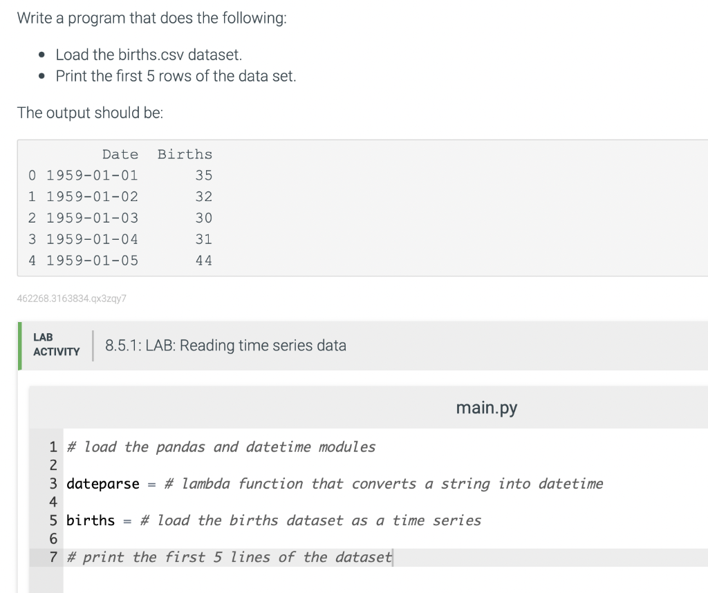 Solved Write a program that does the following: - Load the | Chegg.com