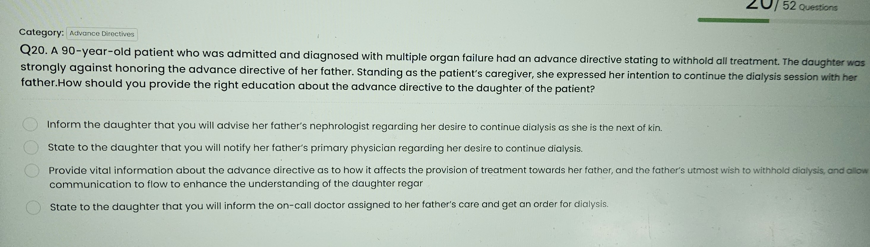Solved Q20. ﻿A 90-year-old patient who was admitted and | Chegg.com
