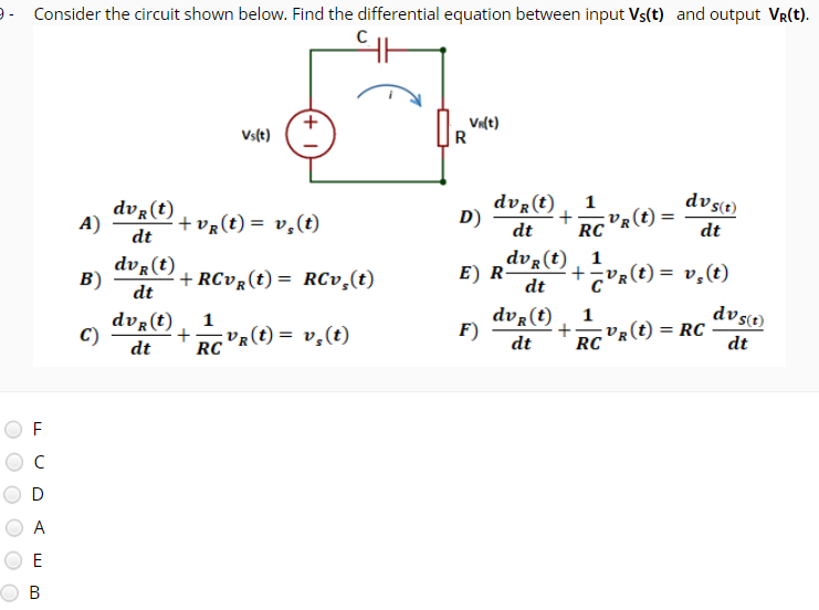 Solved - Consider the circuit shown below. Find the | Chegg.com