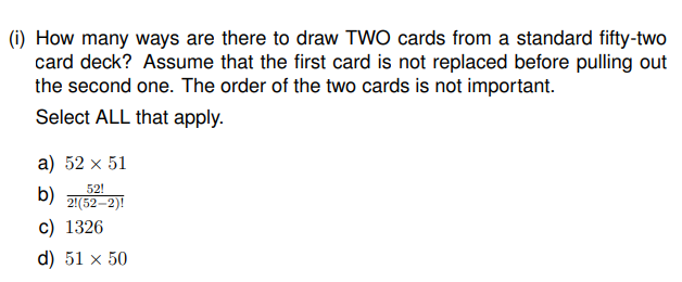 Solved Note that the ORDER DOES NOT MATTER. According to my | Chegg.com