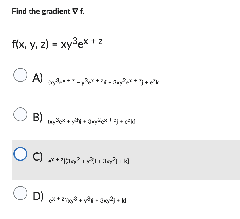 Solved Find the gradient | Chegg.com