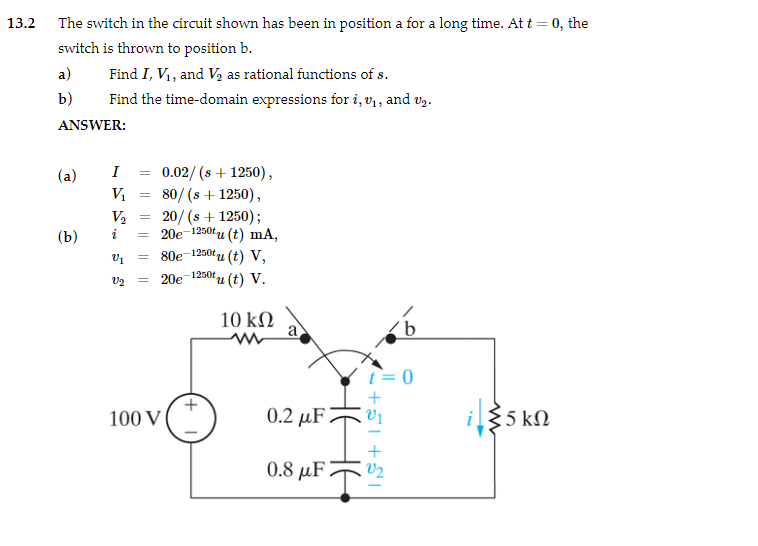 Solved Example 13.1 Transforming a Circuit into the | Chegg.com