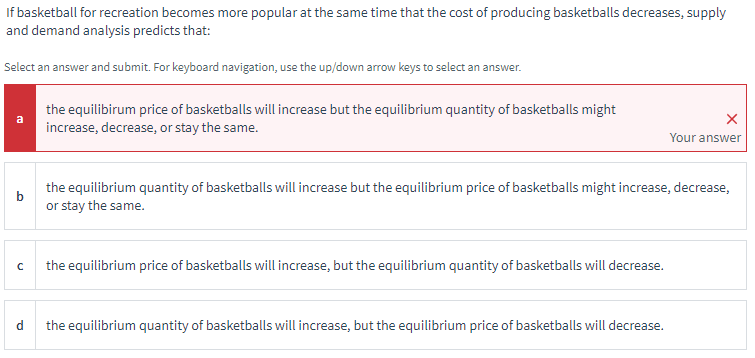 Solved If basketball for recreation becomes more popular at | Chegg.com