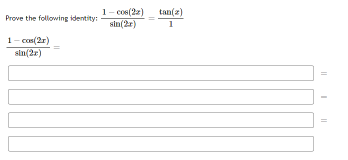 Solved Prove the following identity: | Chegg.com