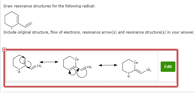 Solved Draw resonance structures for the following radical: | Chegg.com Solved Draw resonance structures for the following radical: | Chegg.com