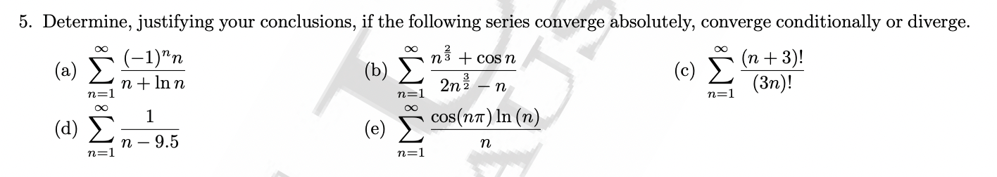 Solved Determine, justifying your conclusions, if the | Chegg.com