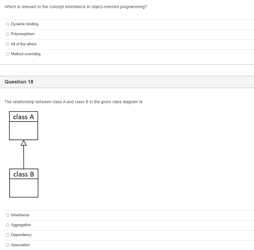 Solved Which is relevant to the concept inheritance in | Chegg.com