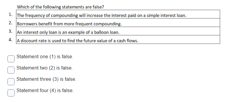 Solved Statement One 1 Is False Statement Two 2 Is
