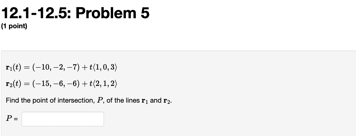 Solved 12.1-12.5: Problem 5 (1 point) | Chegg.com