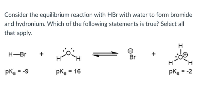 Solved HBr is a strong acid and it completely reacts with | Chegg.com