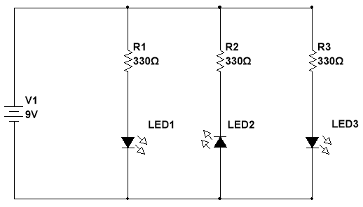 Solved Do all three LEDs light | Chegg.com