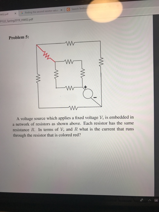 Solved C Search Te G inding the second resistor value x | Chegg.com