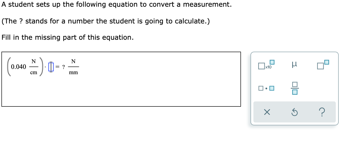 Solved A Student Sets Up The Following Equation To Convert A Chegg Solved A Student Sets Up The Following Equation To Convert A Chegg
