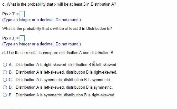 Solved Given the probability distributions shown to the | Chegg.com