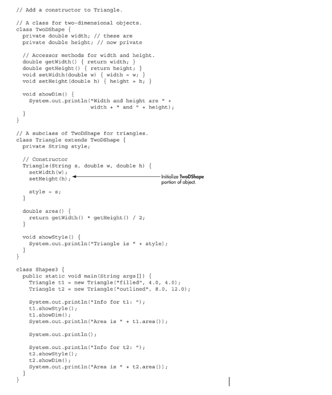 Solved Refer to the example and add constructors . Compile | Chegg.com