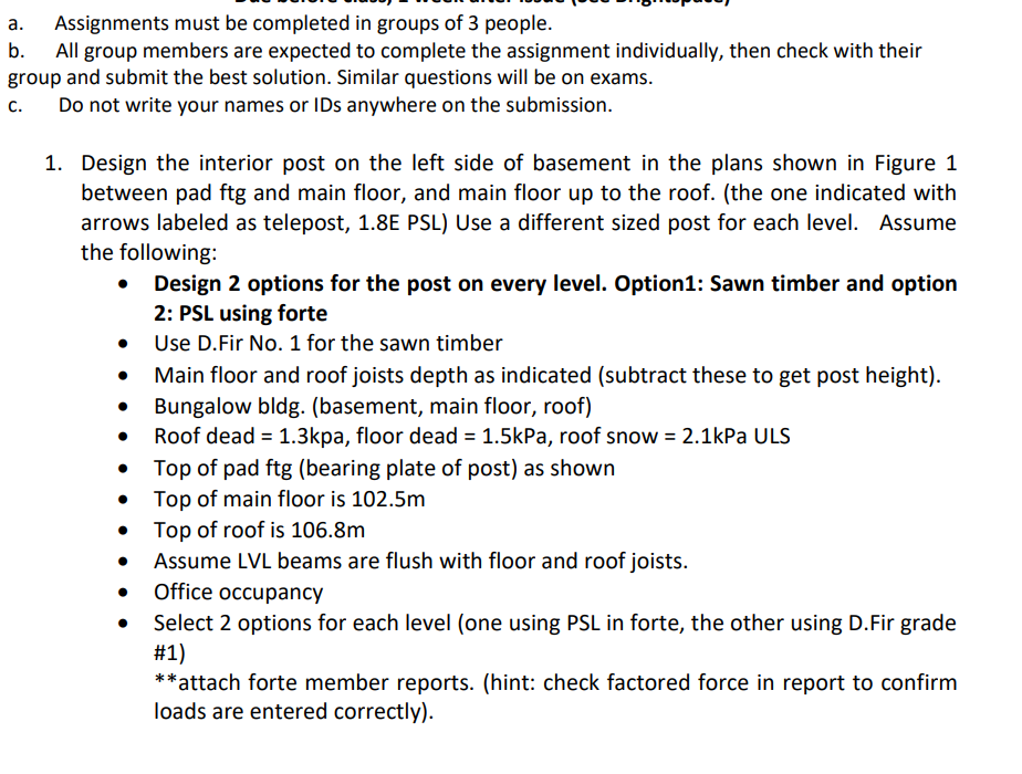 a. ﻿Assignments must be ﻿completed in ﻿groups of 3 | Chegg.com