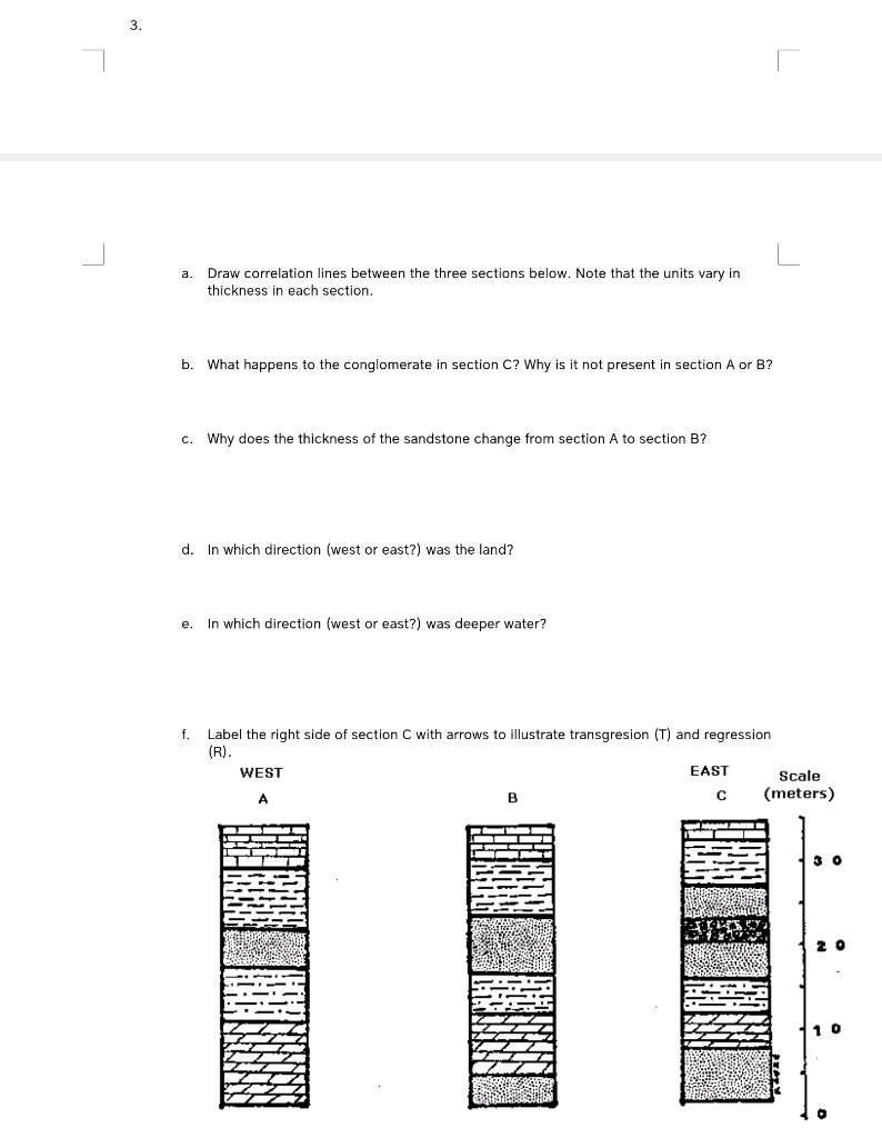 Solved EASC 229 PRACTICAL EXERCISE 3 - STRATIGRAPHIC | Chegg.com