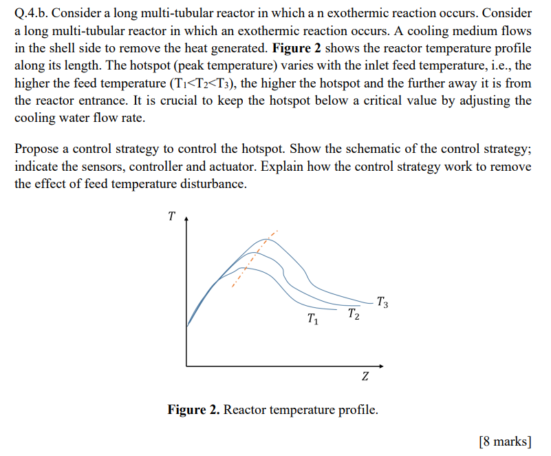 Q.4.b. Consider a long multi-tubular reactor in which | Chegg.com