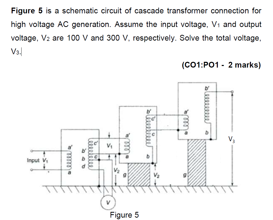Solved Figure 5 is a schematic circuit of cascade | Chegg.com