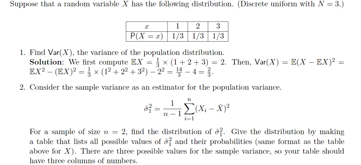 Solved Suppose that a random variable X has the following | Chegg.com