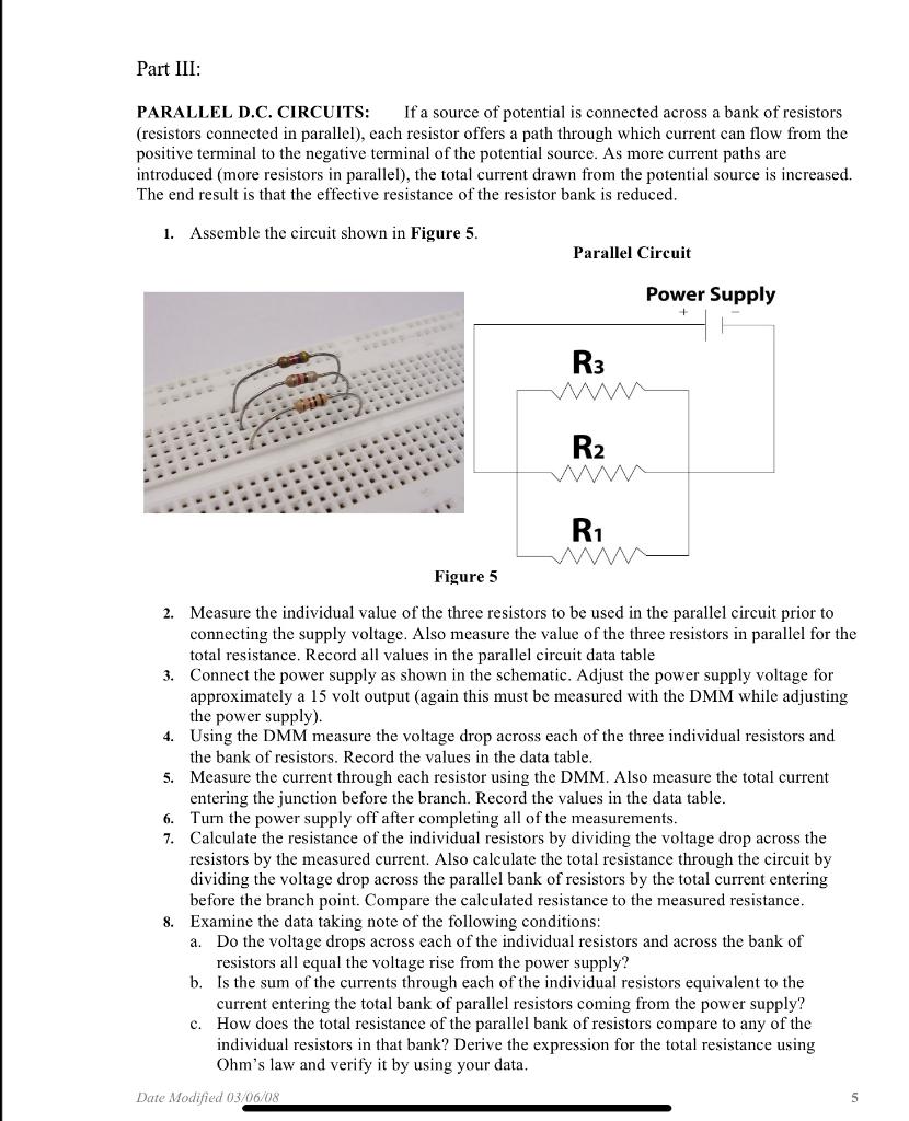Solved E4b: Simple D.C. Circuits Introduction: An oft | Chegg.com