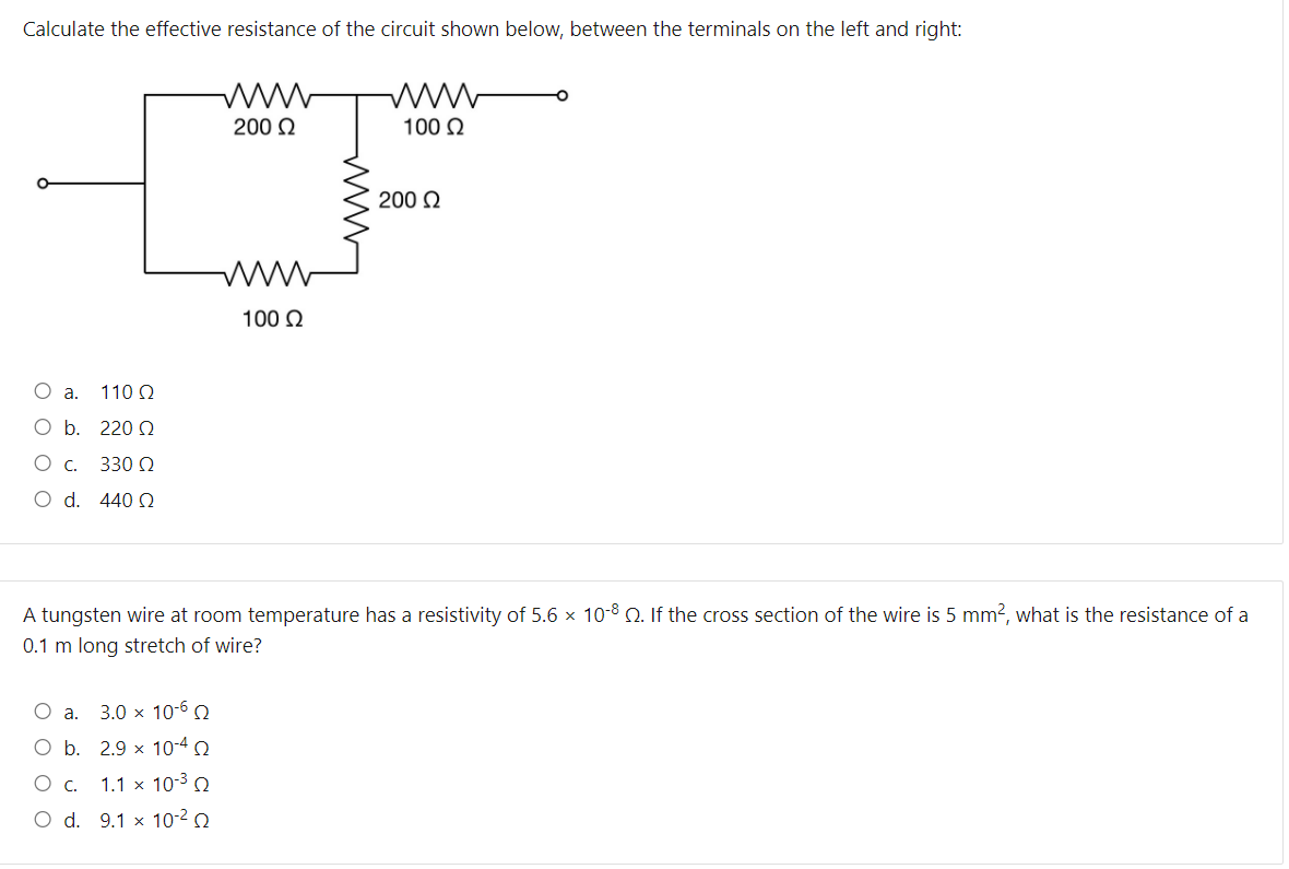 Solved Calculate the effective resistance of the circuit | Chegg.com