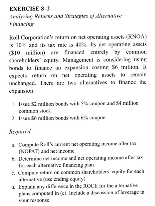 Solved Analyzing Returns and Strategies of Alternative | Chegg.com