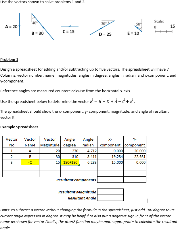 Solved Use the vectors shown to solve problems 1 and 2. 40 | Chegg.com