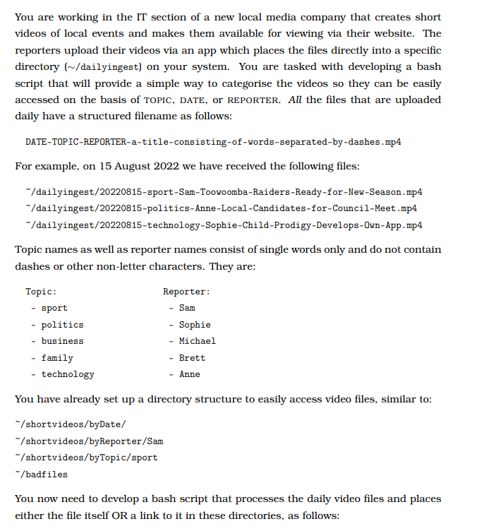 You are working in the IT section of a new local | Chegg.com