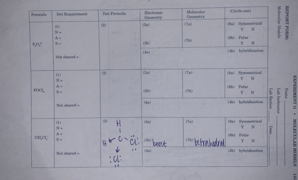 Solved (Circle one) Formula Dot Requirement Dot Formula | Chegg.com