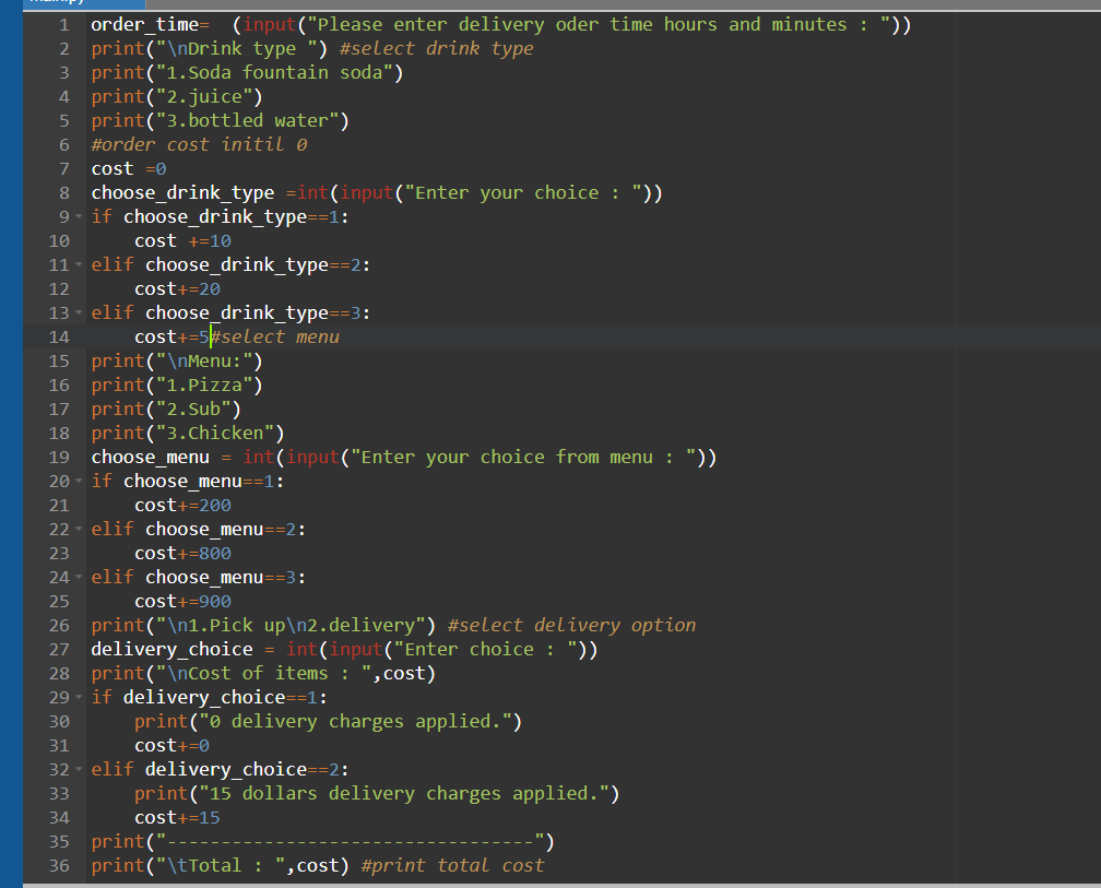 In python programming; Modify your pseudo code draft | Chegg.com