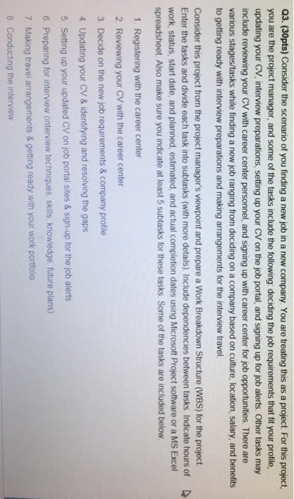 Solved 03.(30pts) Q3. (30pts) Consider the scenario of you | Chegg.com