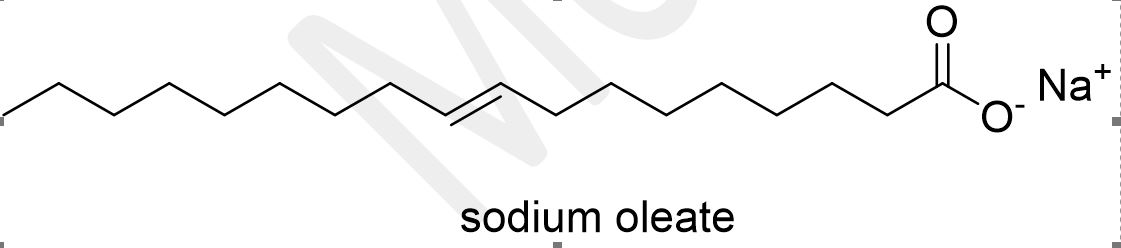 Solved a) Below is the structure of sodium oleate. Label the | Chegg.com