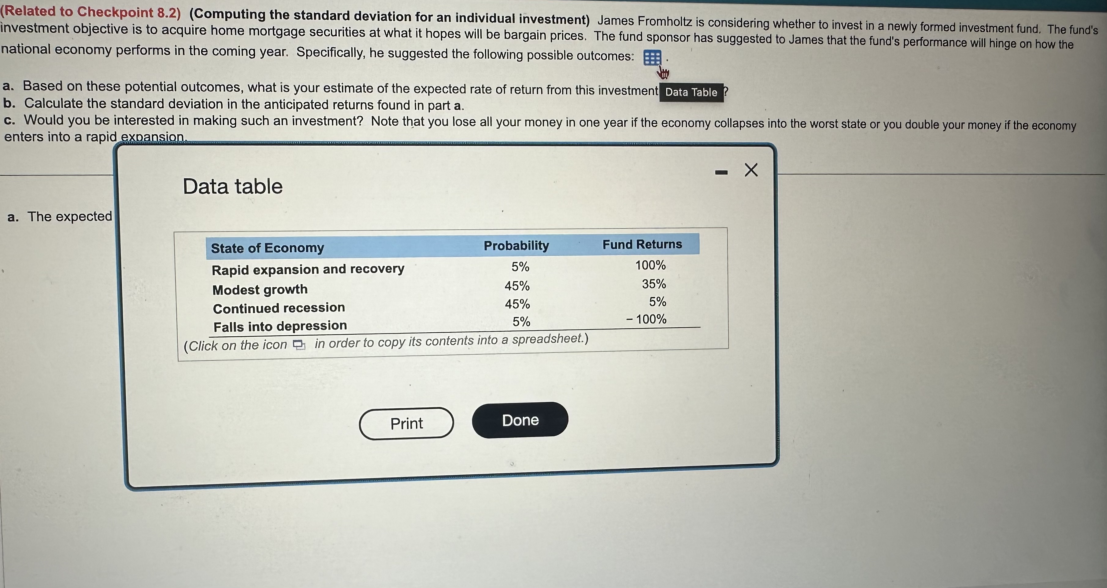 Solved (Related to Checkpoint 8.2) (Computing the standard | Chegg.com
