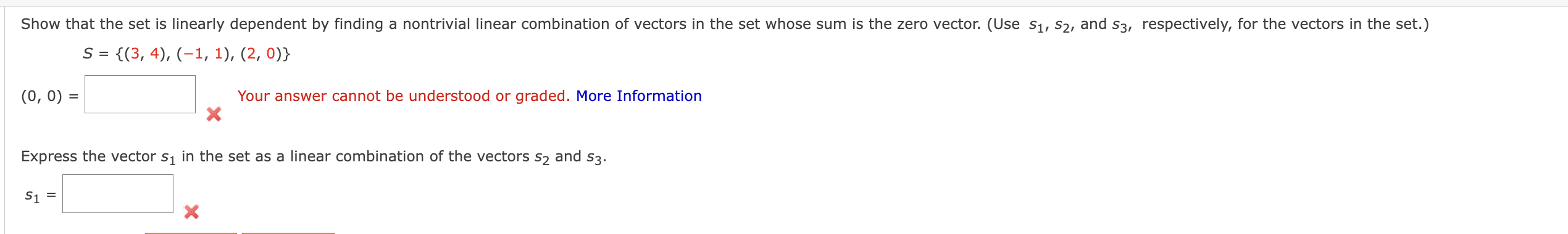Solved Show that the set is linearly dependent by finding a | Chegg.com