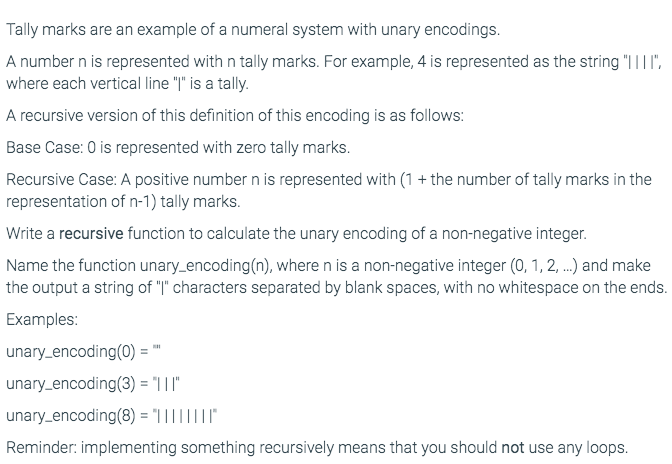 Solved Tally marks are an example of a numeral system with | Chegg.com