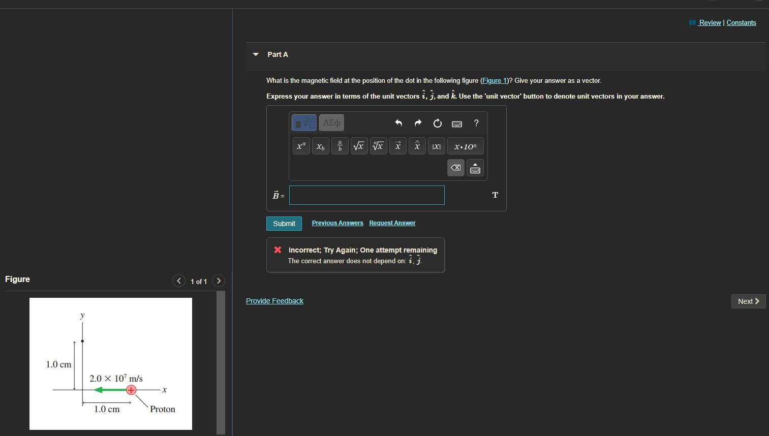 Solved Review Constants Part A What is the magnetic field at | Chegg.com