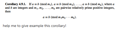 Solved Corollary 4.9.1. If | Chegg.com