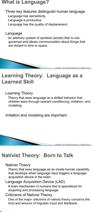 Solved Language is an arbitrary system of symbols (words) | Chegg.com