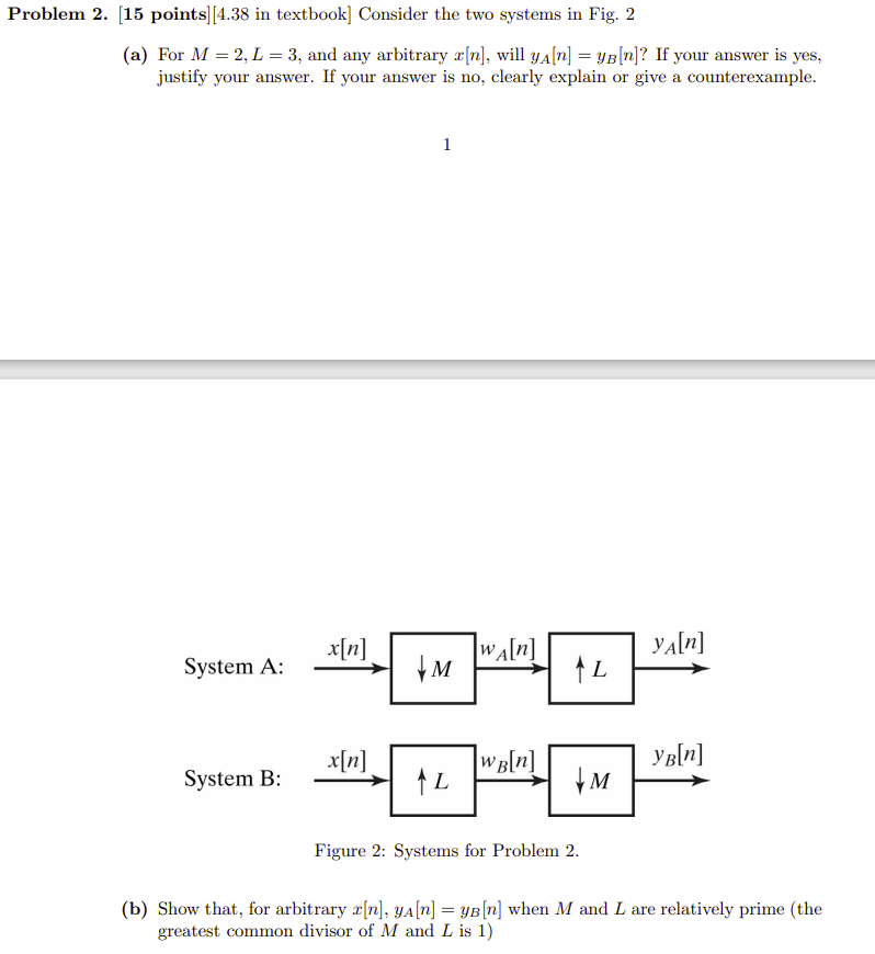 Solved blem 2. [15 points][4.38 in textbook] Consider the | Chegg.com