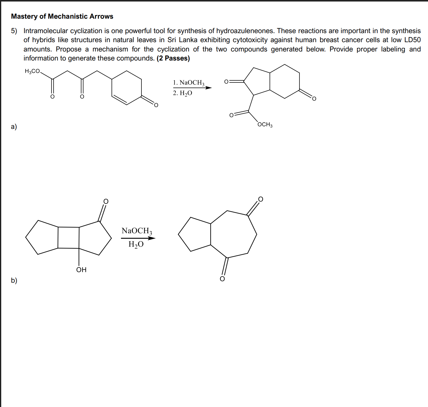 Solved Organic Chem: Please provide and DRAW full mechanisms | Chegg.com