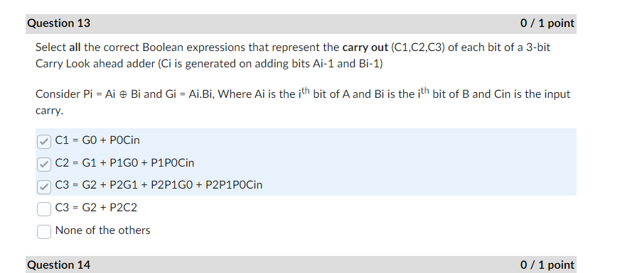 Solved Question 13Select all the correct Boolean expressions | Chegg.com